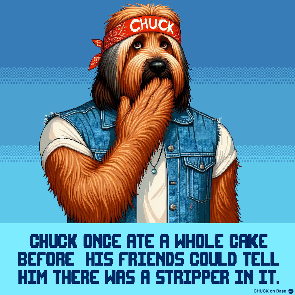 Chuck on Base | The Roundhouse Crypto Canine